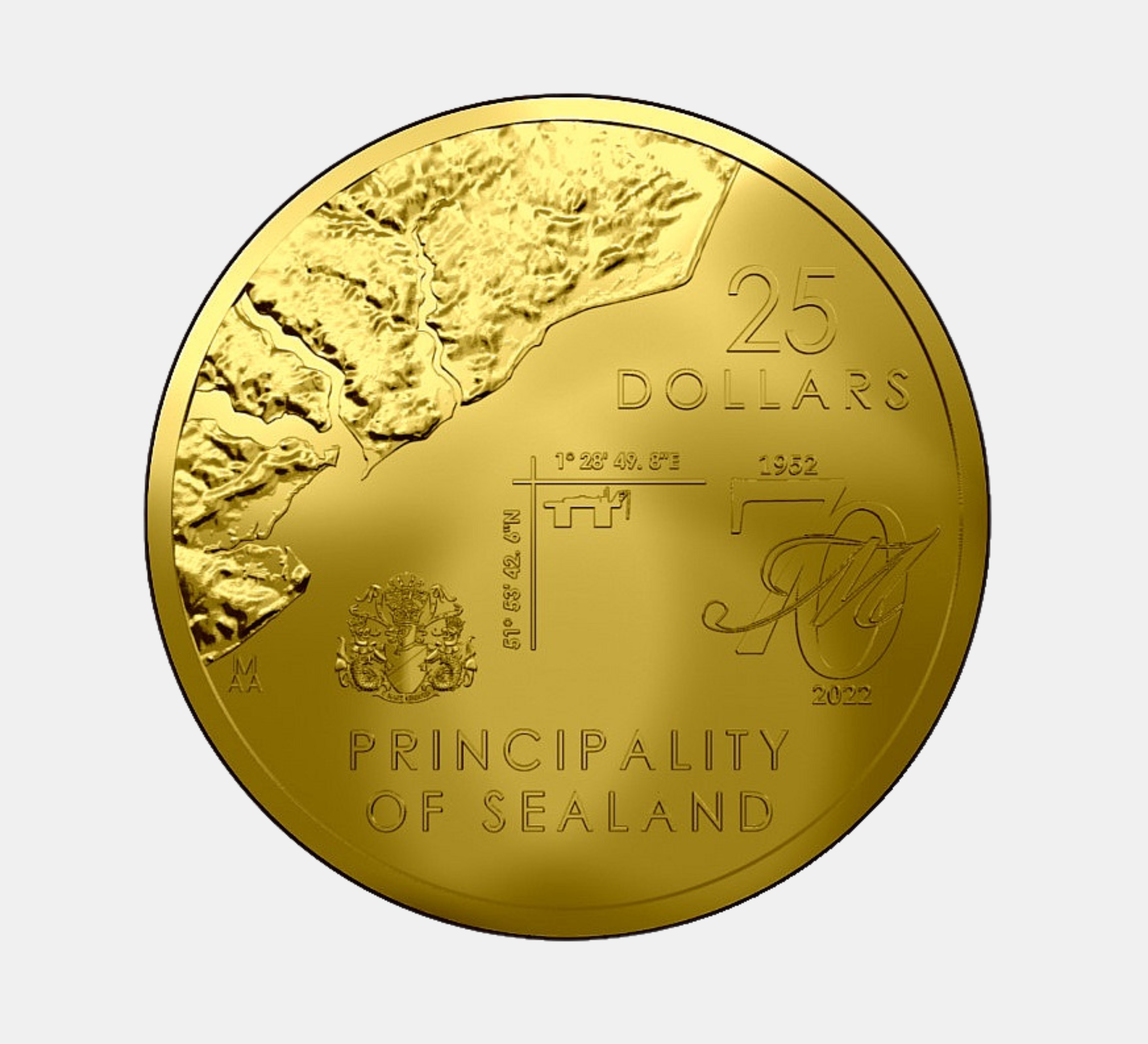 Prince Michael of Sealand 70th Birthday Commemorative Coin Edition ...
