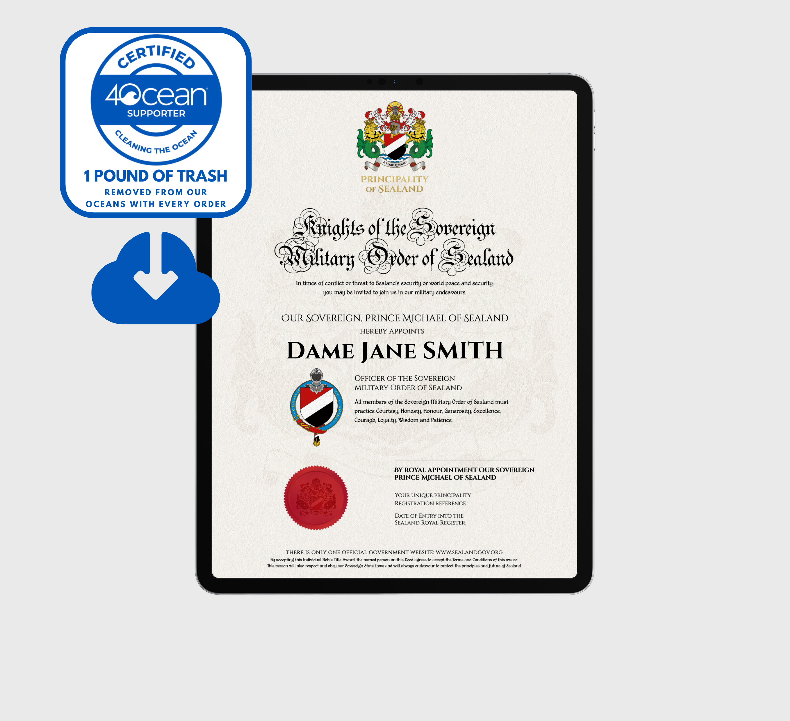 Become a Sir or Dame (Knighthood) – Principality of Sealand