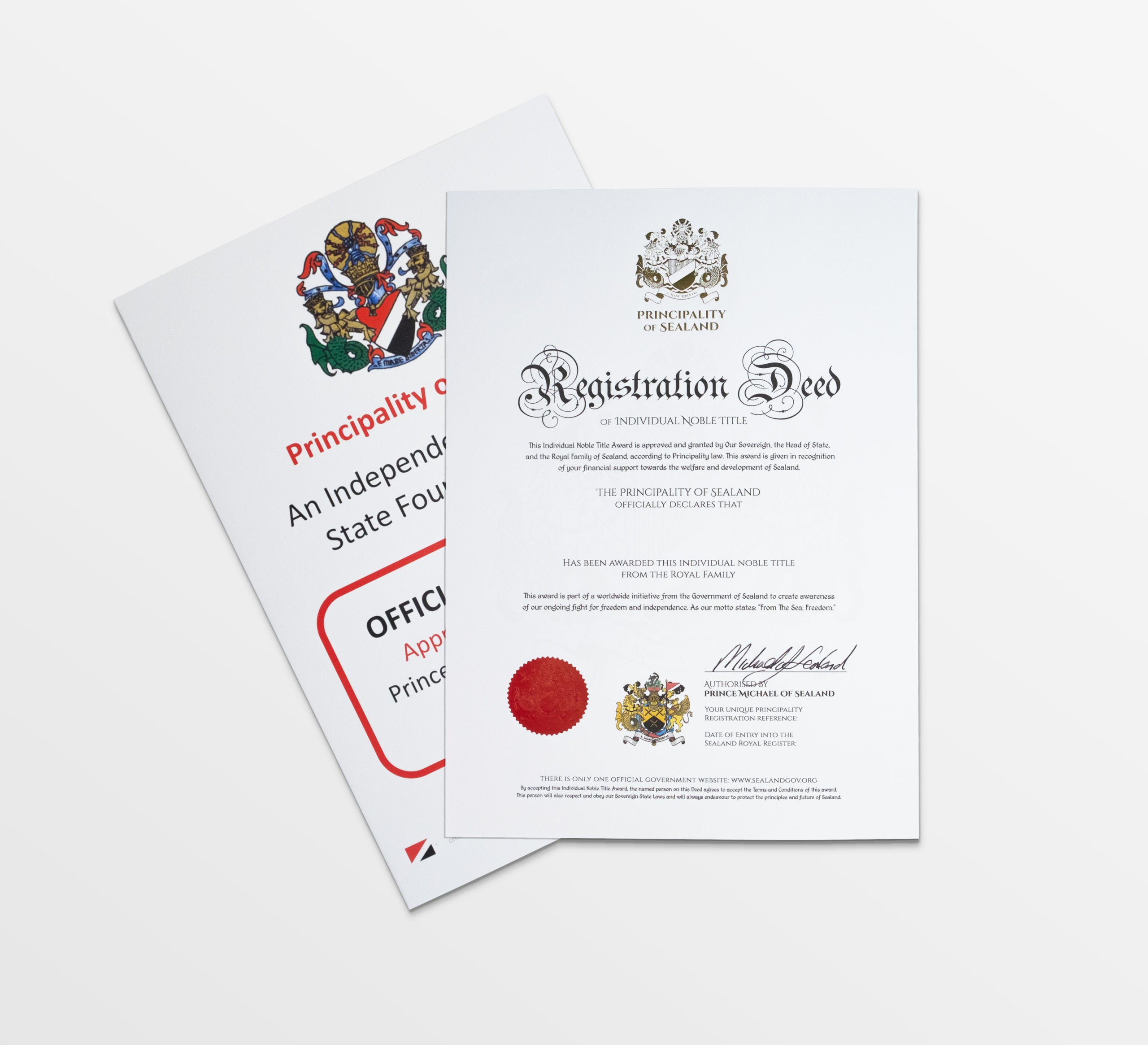 Become a Lord or Lady – Principality of Sealand